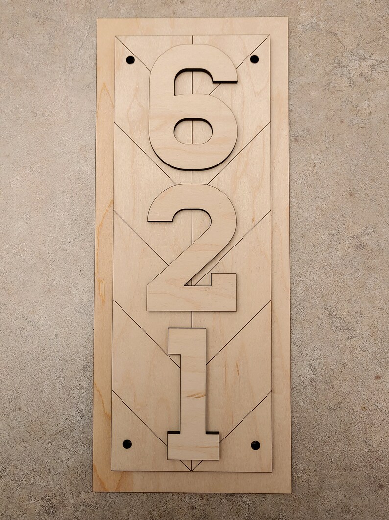 Vertical Address Sign Svg Ai Laser Cut Files INSTANT - Etsy