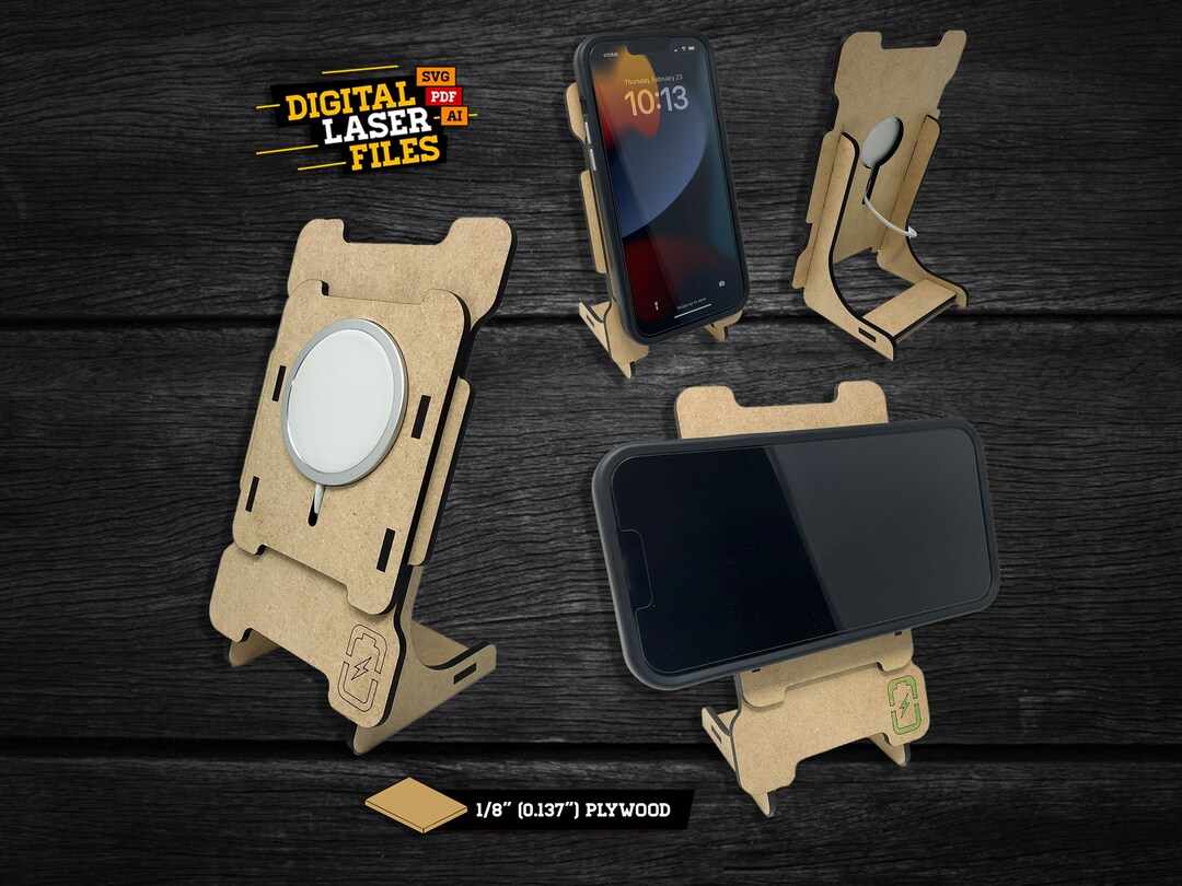 Magshift iPhone Stand SVG + Ai Laser Cut Files -- INSTANT DOWNLOAD - Etsy