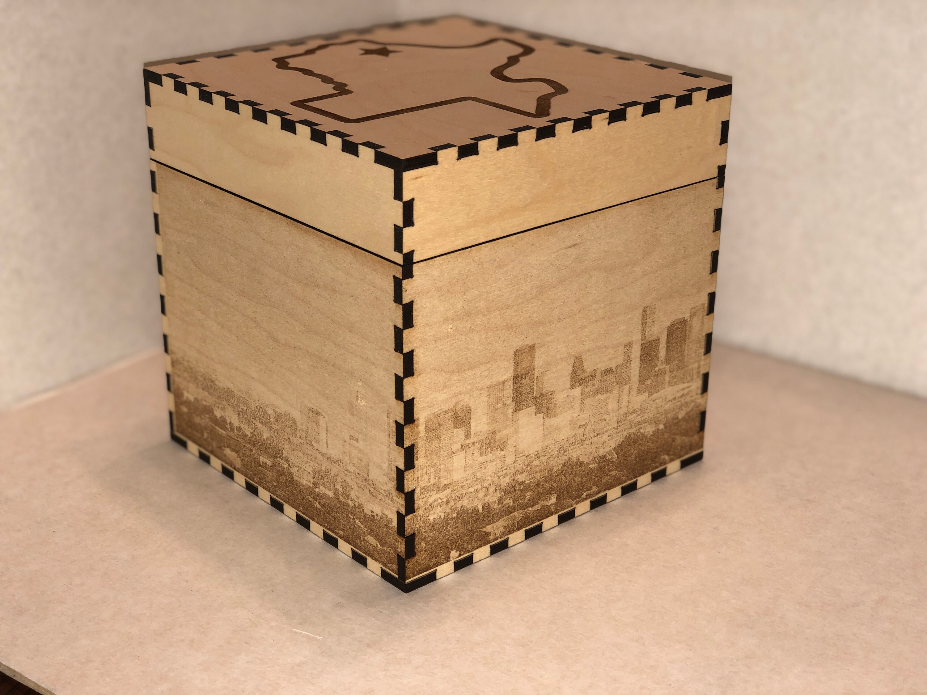 Large Inverted Drop Top Box SVG Ai Laser Cut Files - Etsy