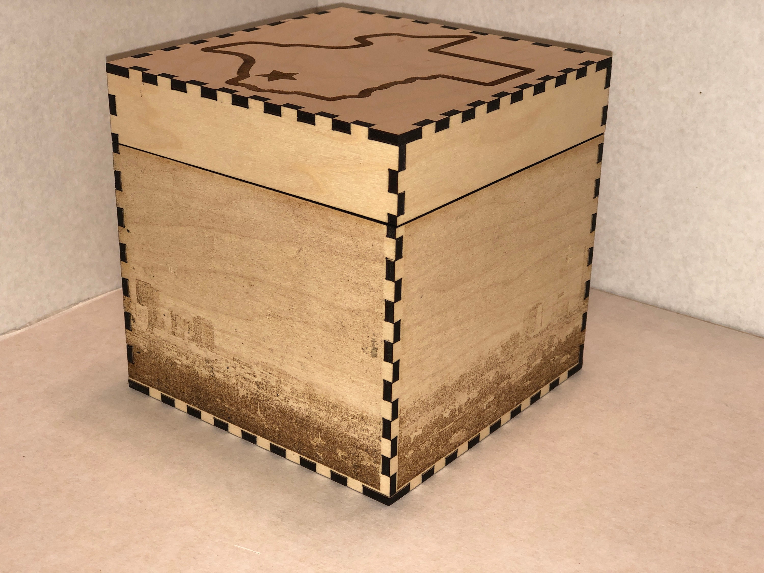 Large Inverted Drop Top Box SVG Ai Laser Cut Files | Etsy