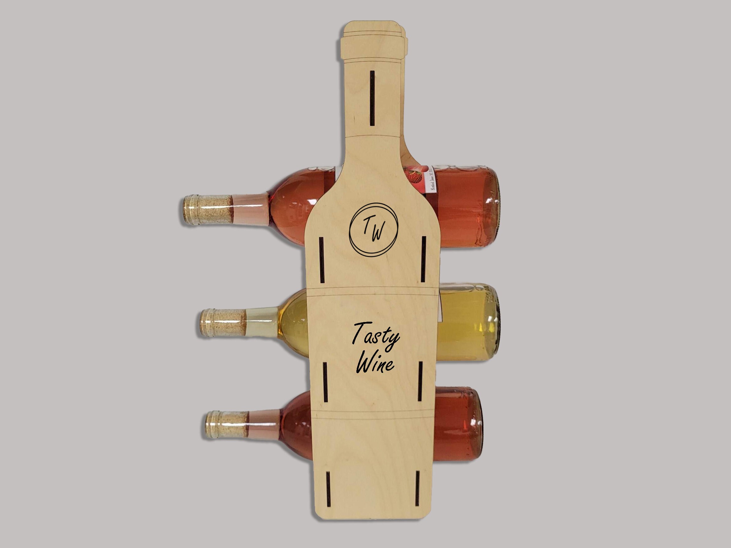 Bottle Shaped Wine Rack SVG Ai Laser Cut Files INSTANT - Etsy Singapore