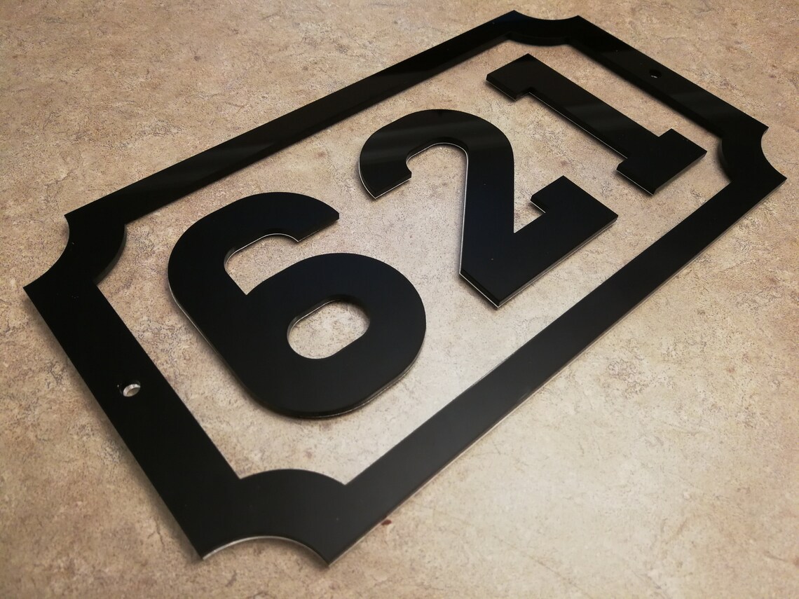 House Address Sign Svg Ai Laser Cut Files INSTANT - Etsy