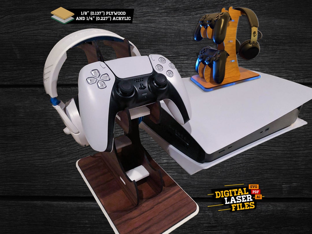 Playstation Gaming Stand Svg + Ai Laser Cut Files -- INSTANT DOWNLOAD ...