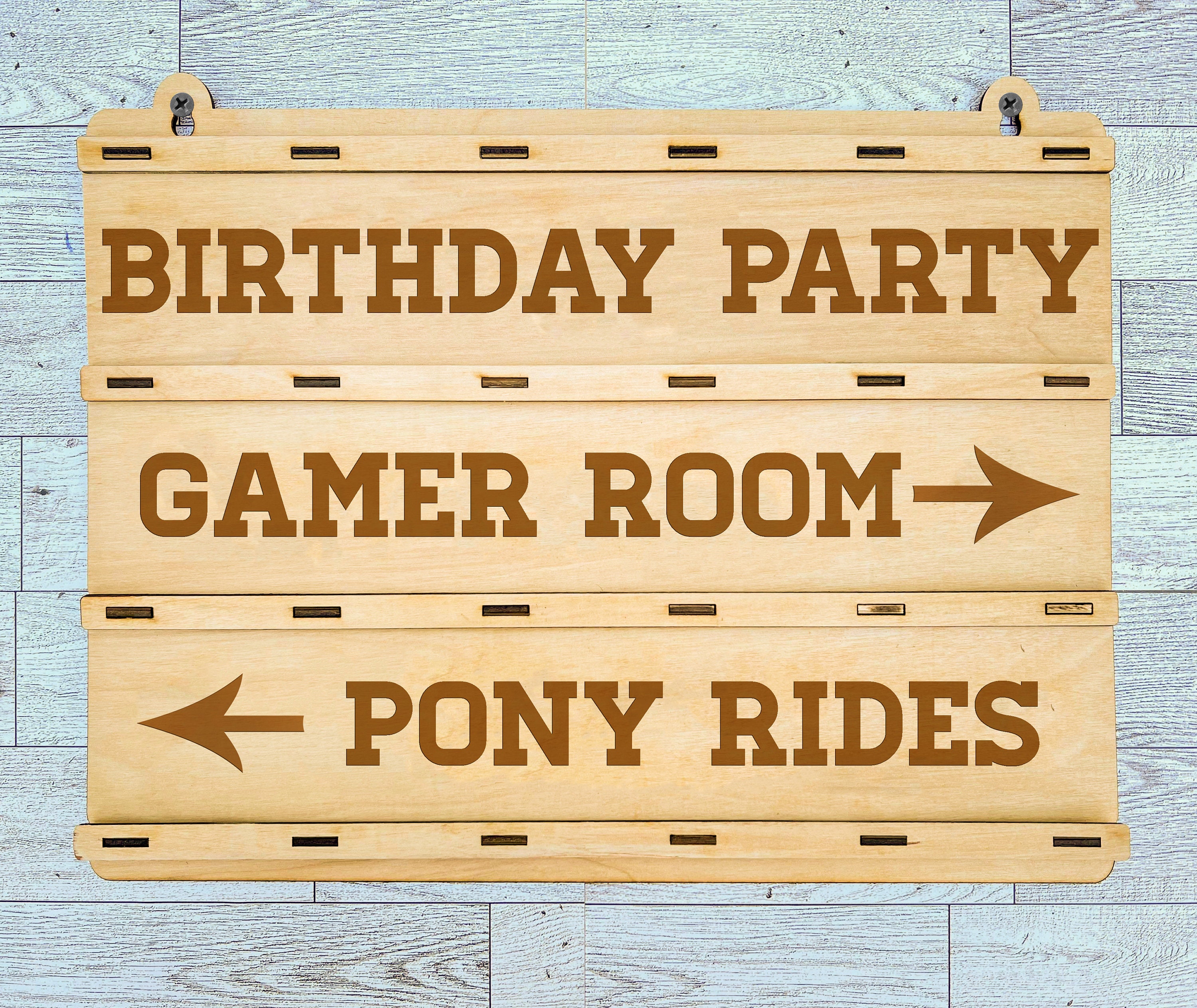 Slide in Wall Sign SVG Ai Laser Cut Files INSTANT - Etsy