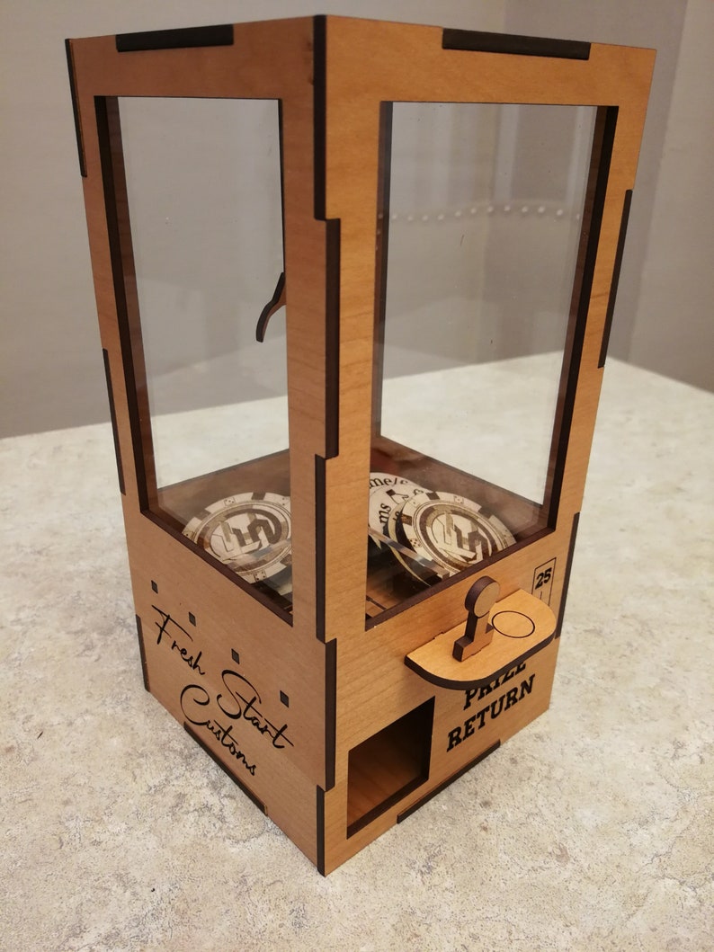 Arcade Claw Machine SVG + Ai Laser Cut Files -- INSTANT DOWNLOAD - Etsy ...