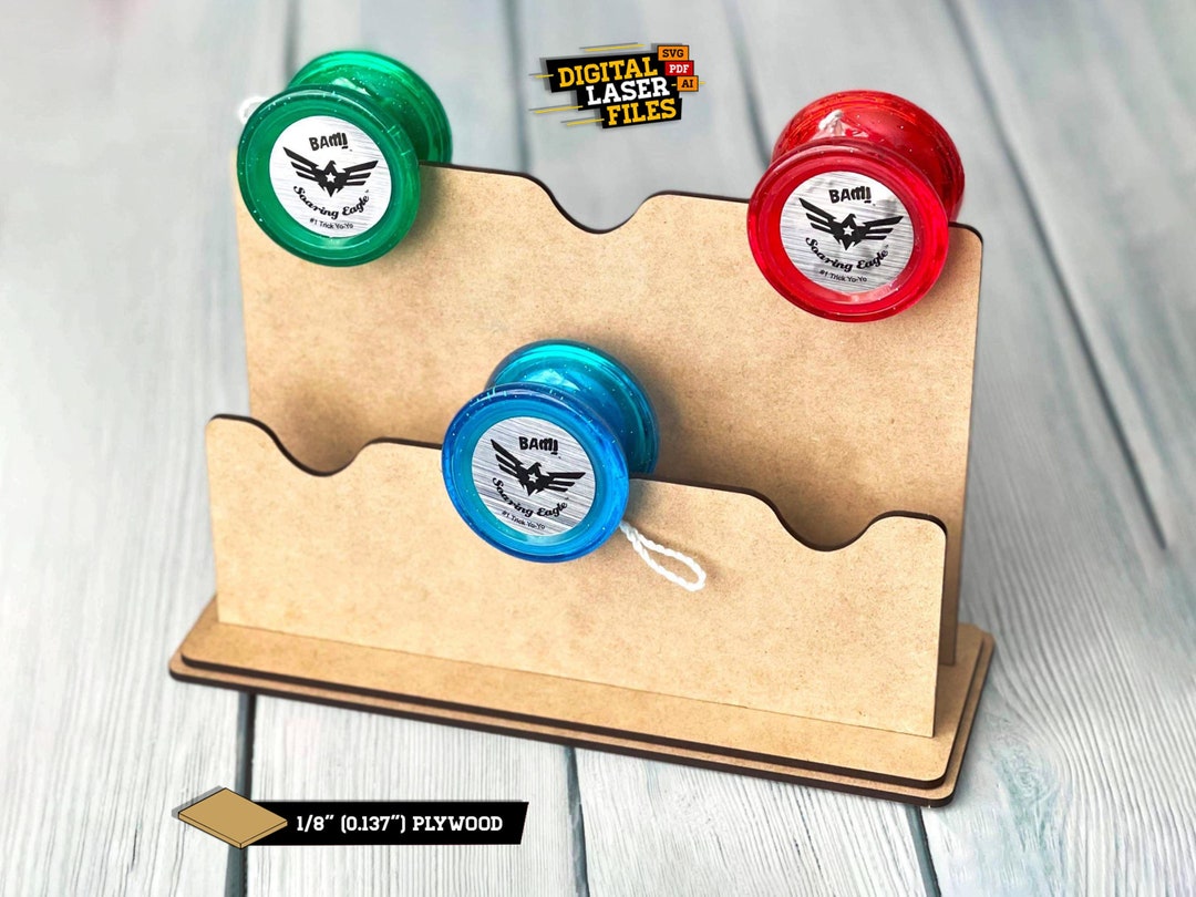 Yo-yo Stand SVG + Ai Laser Cut Files -- INSTANT DOWNLOAD - Etsy