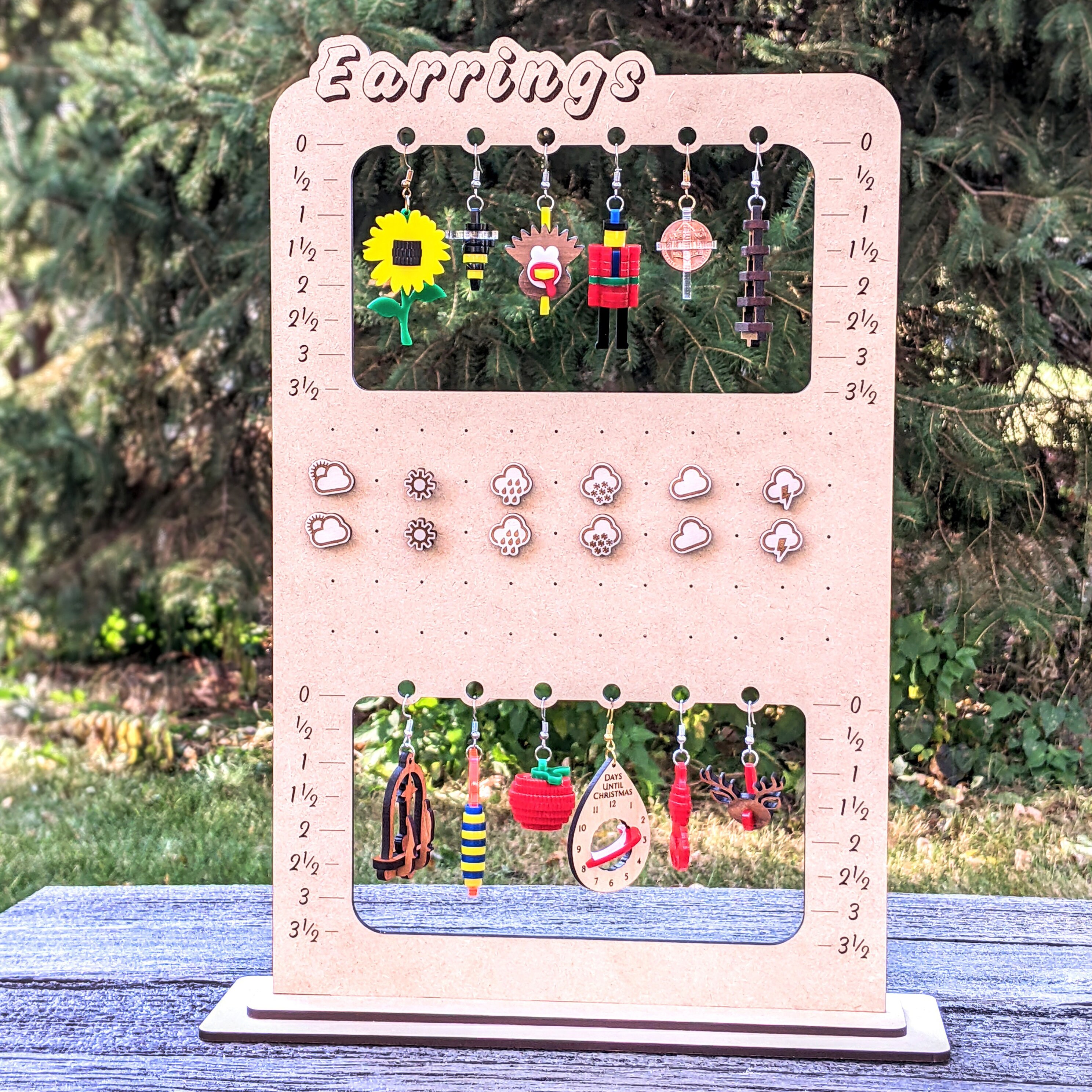 Stand up Earring Stand SVG + Ai Laser Cut Files -- INSTANT DOWNLOAD - Etsy