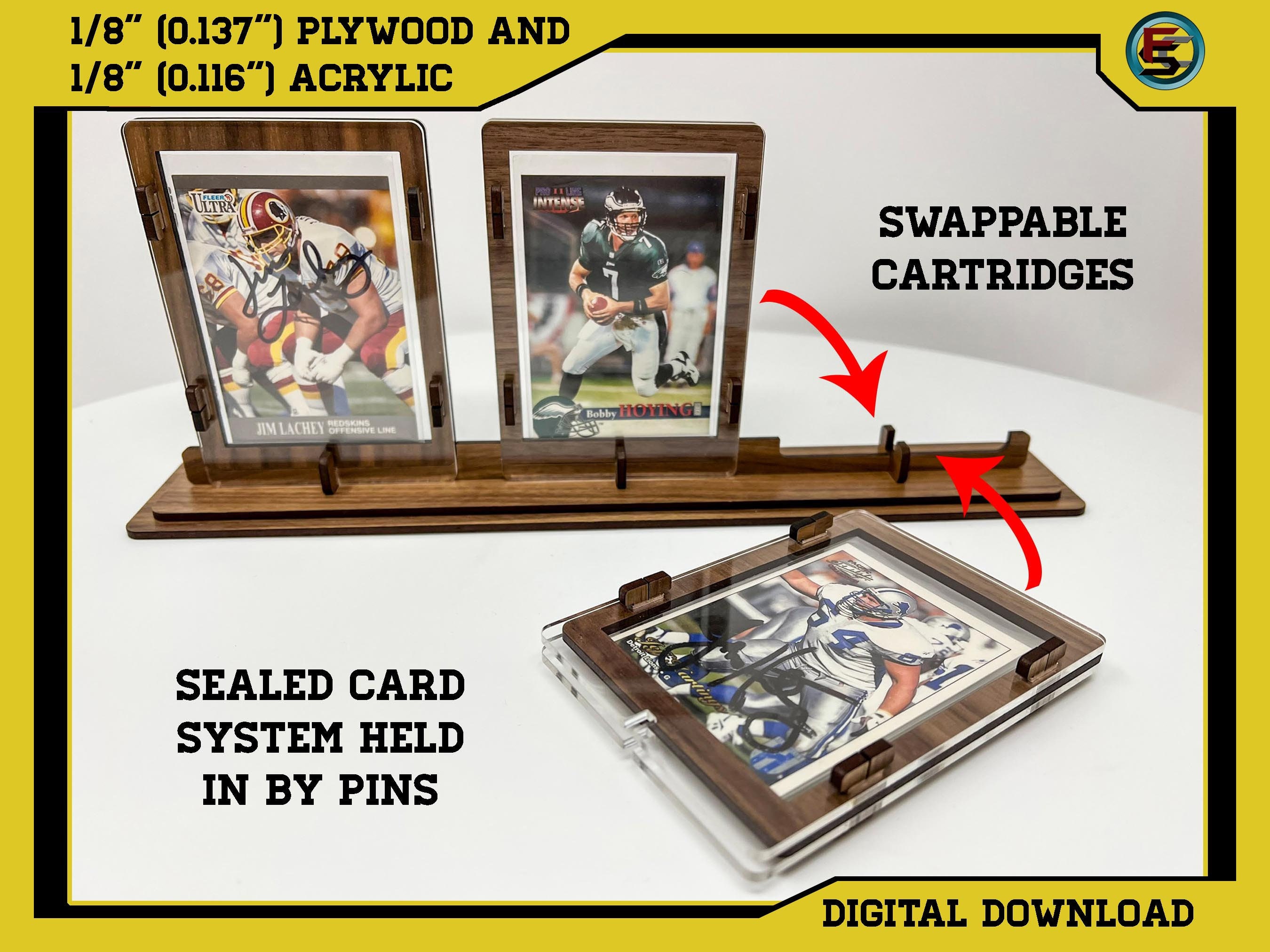 Multi Card Display SVG + Ai Laser Cut Files -- INSTANT DOWNLOAD - Etsy