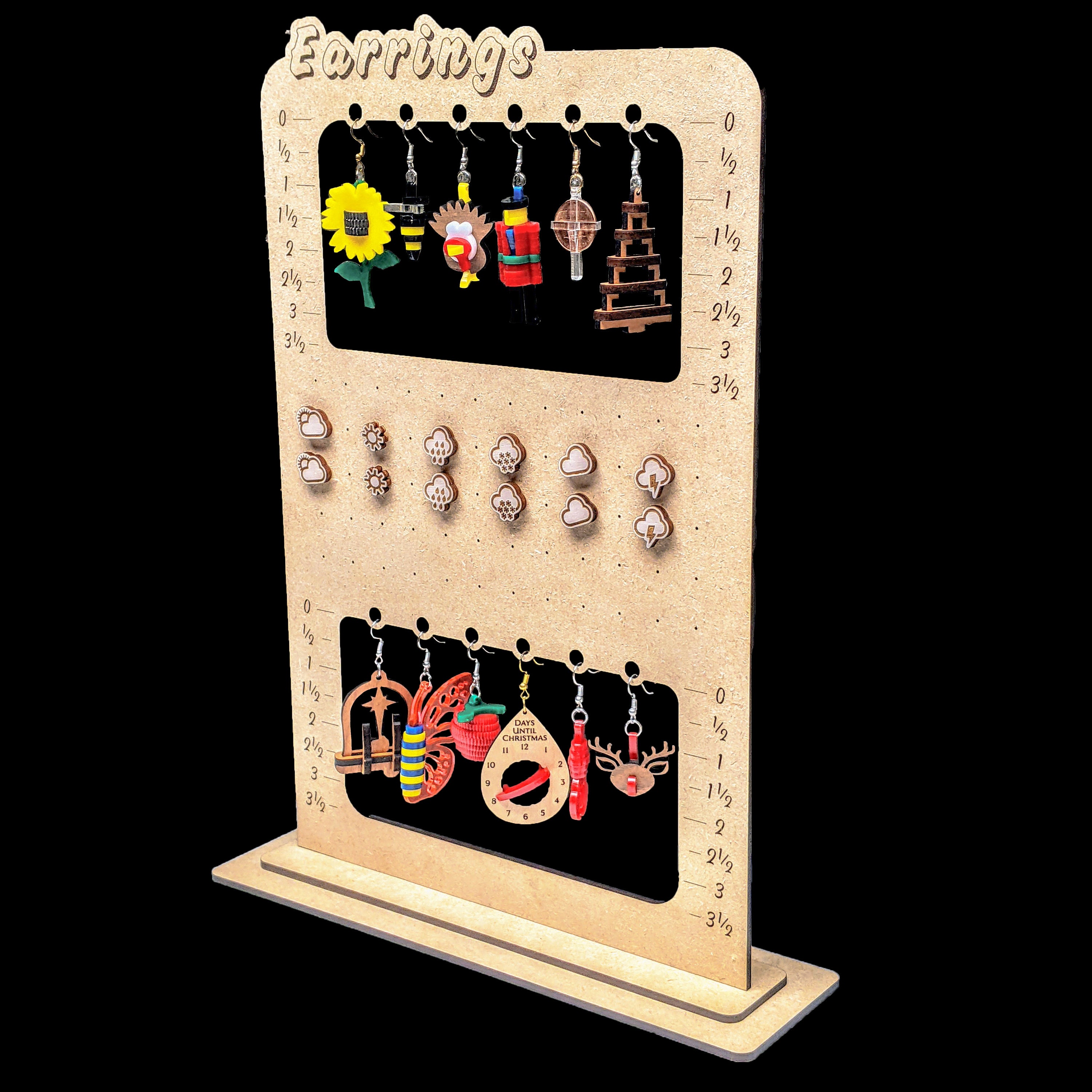 Stand up Earring Stand SVG + Ai Laser Cut Files -- INSTANT DOWNLOAD - Etsy
