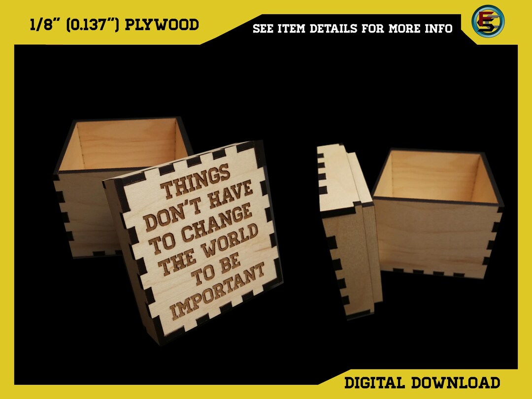 Inverted Drop Top Box SVG Ai Laser Cut Files INSTANT - Etsy