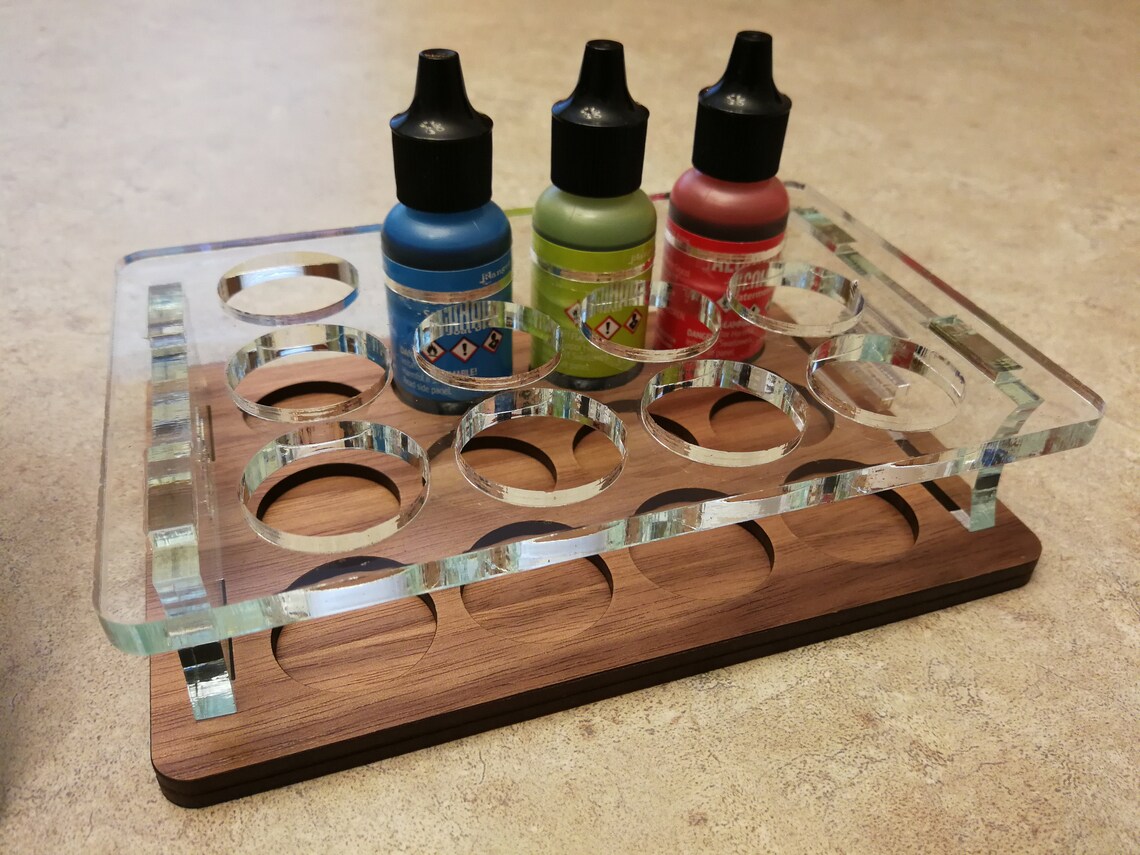 Alcohol Ink Holder SVG Ai Laser Cut Files INSTANT | Etsy