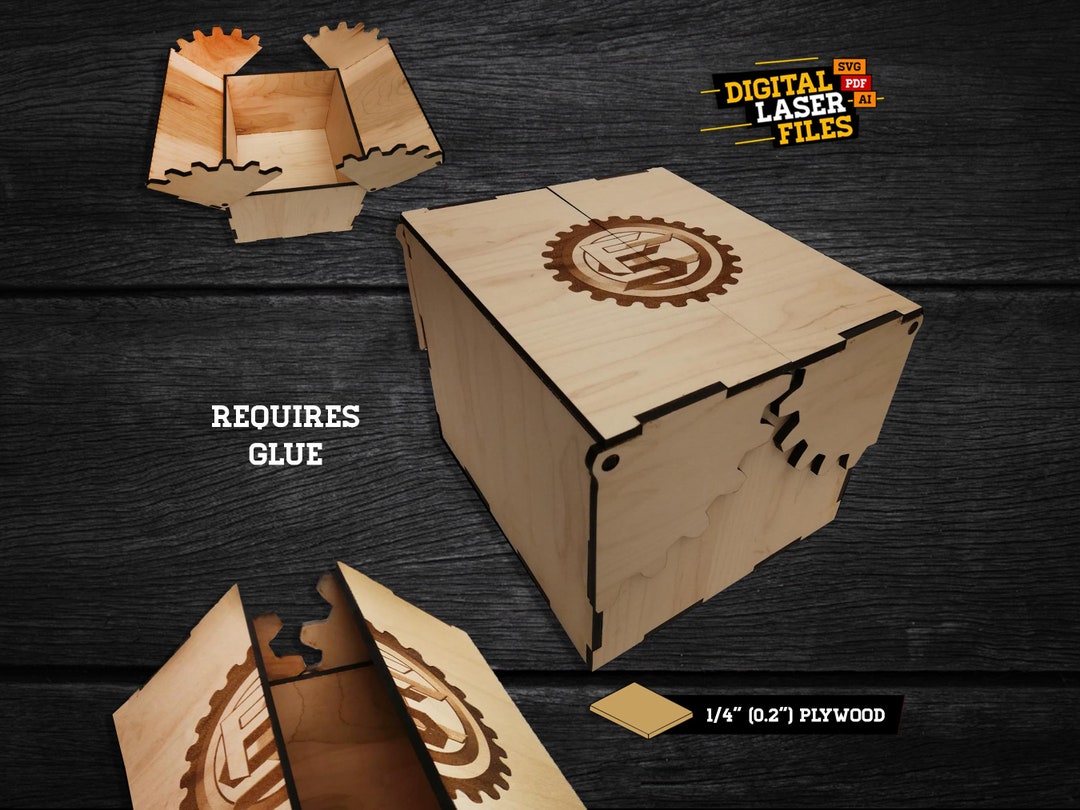 Xl Gear Box SVG + Ai Laser Cut Files -- INSTANT DOWNLOAD - Etsy