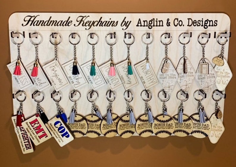 XL Wall Hanging Keychain Display Svg + Ai Laser Cut Files -- INSTANT ...