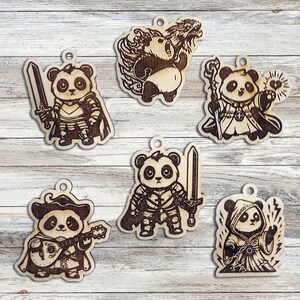 Mighty Pandas Set 3 SVG + Ai Laser Cut Files -- INSTANT DOWNLOAD - Etsy