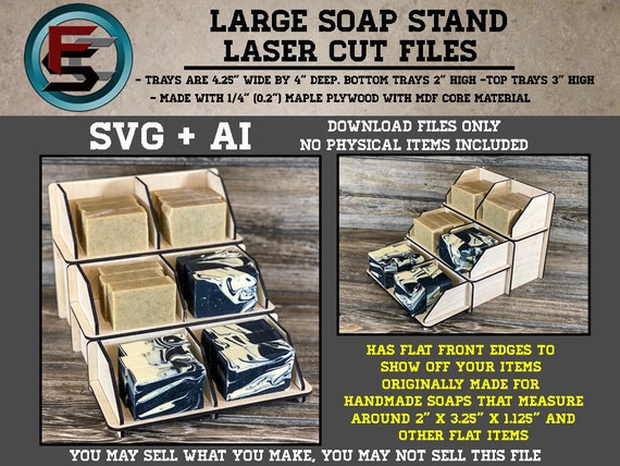 Large Soap Stand SVG Ai Laser Cut Files INSTANT DOWNLOAD | Etsy