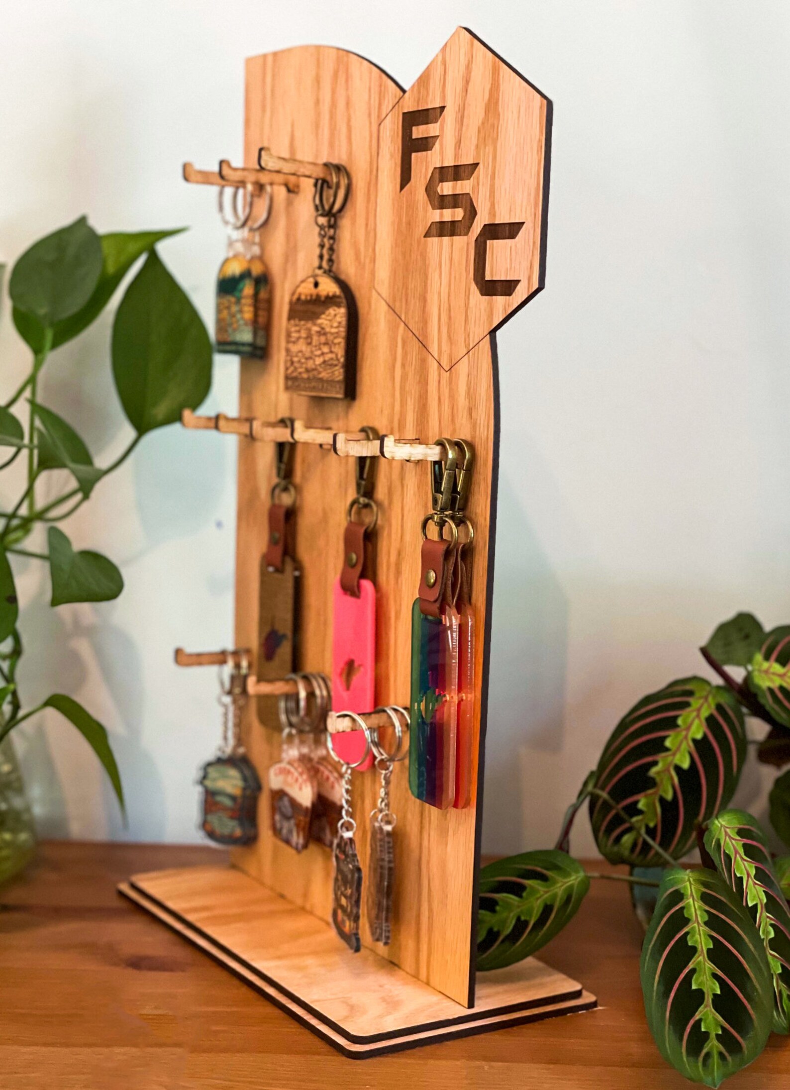 Arch Logo Keychain Stand SVG Ai Laser Cut Files INSTANT | Etsy