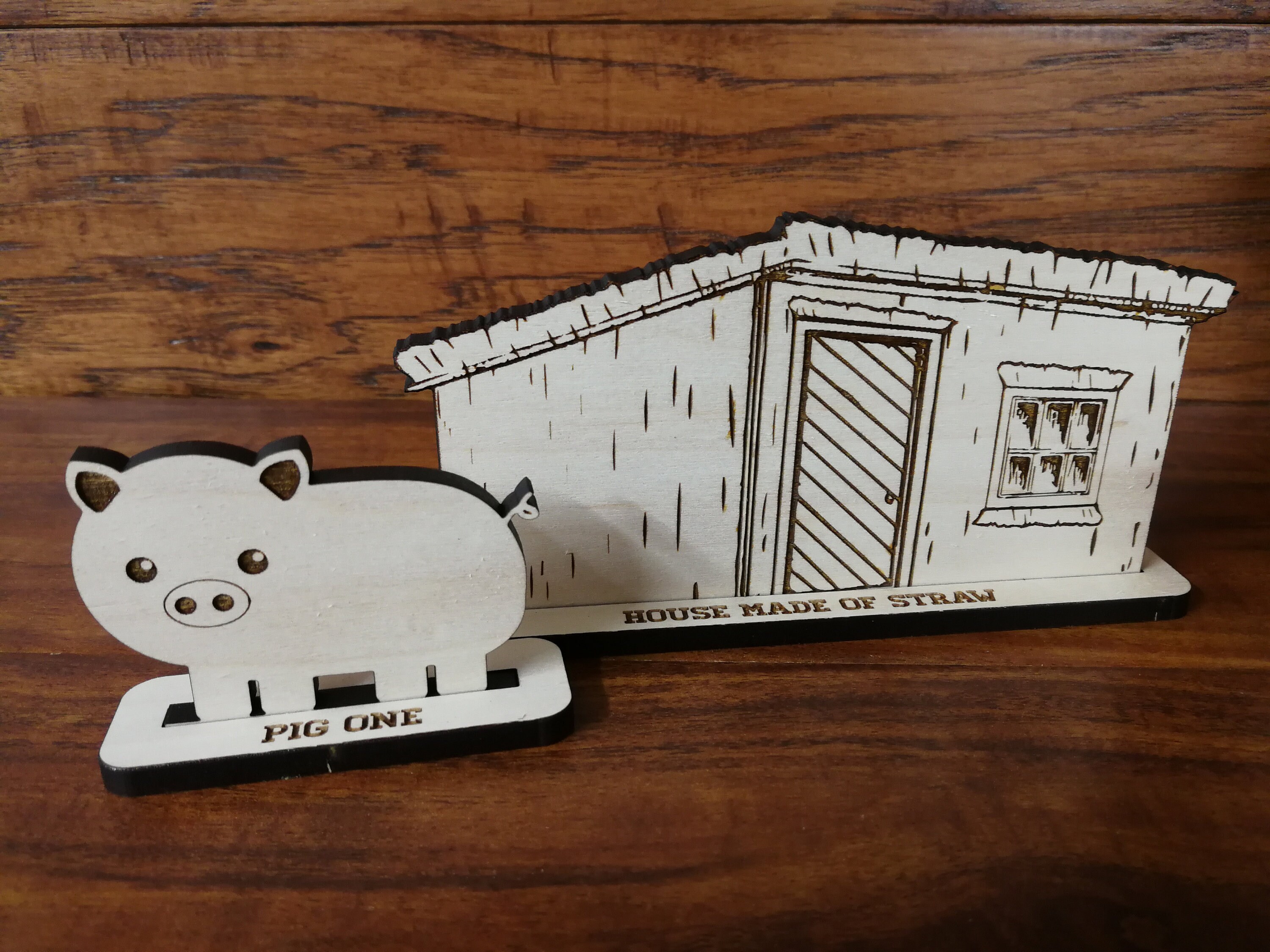 3 Little Pigs SVG Ai Laser Cut Files INSTANT DOWNLOAD | Etsy