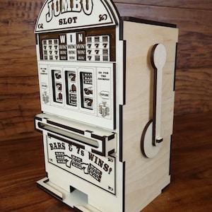 Slot Machine Box Svg + Ai Laser Cut Files -- INSTANT DOWNLOAD - Etsy