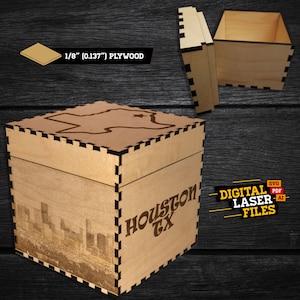 Large Inverted Drop Top Box SVG + Ai Laser Cut Files -- INSTANT ...