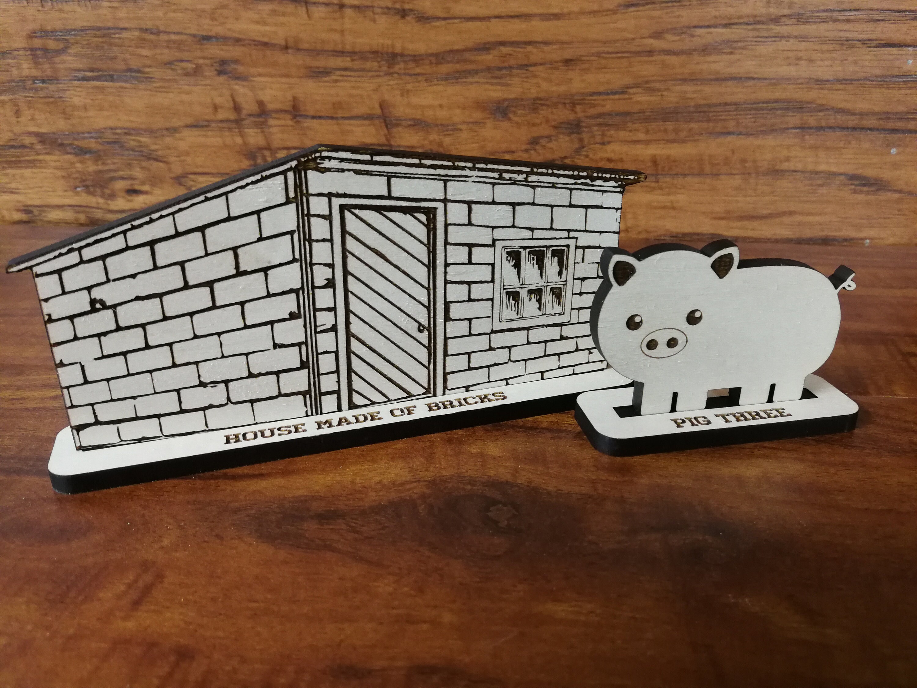 3 Little Pigs SVG Ai Laser Cut Files INSTANT DOWNLOAD | Etsy