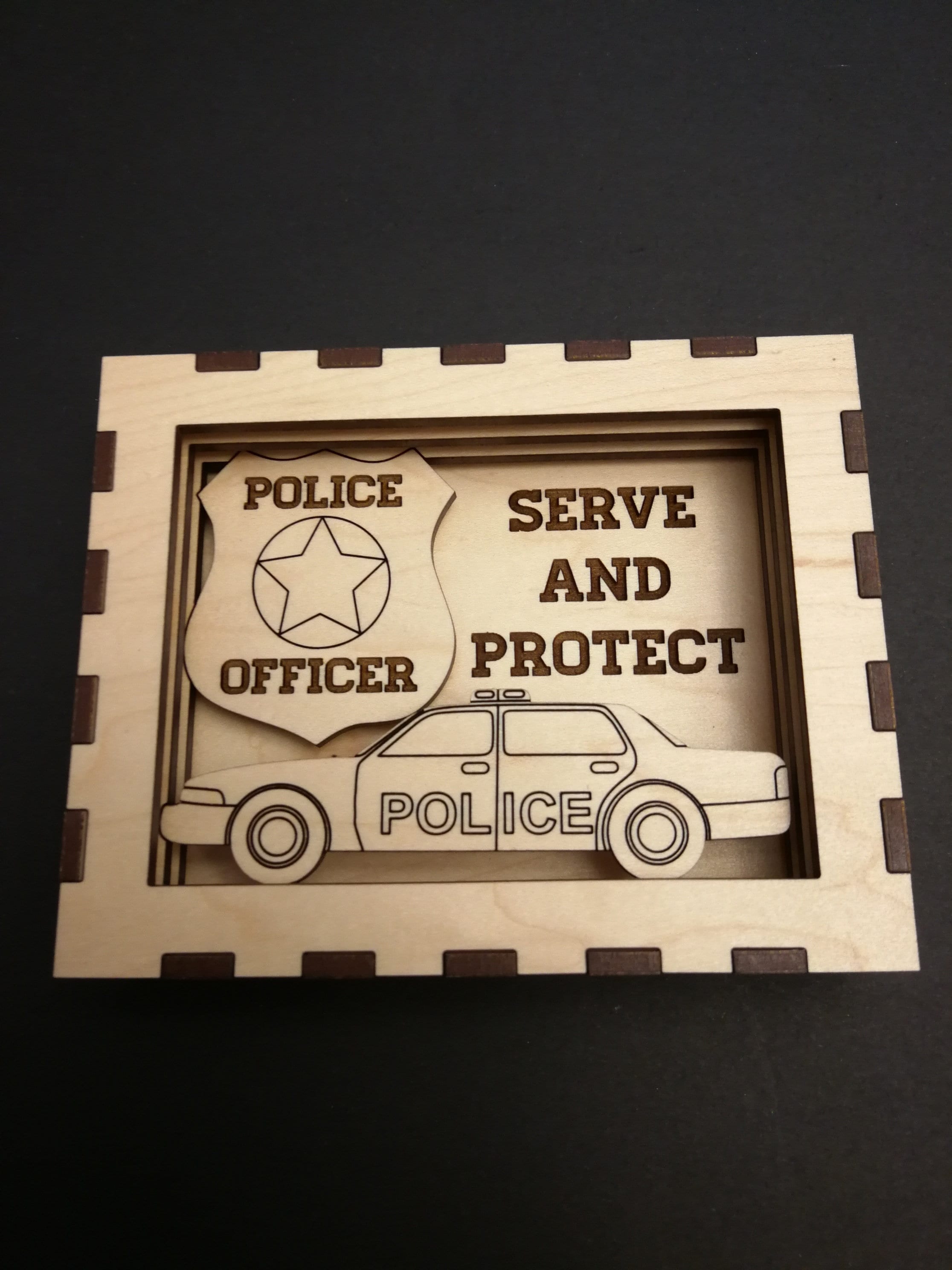 Police Department Box SVG Ai Laser Cut Files INSTANT | Etsy