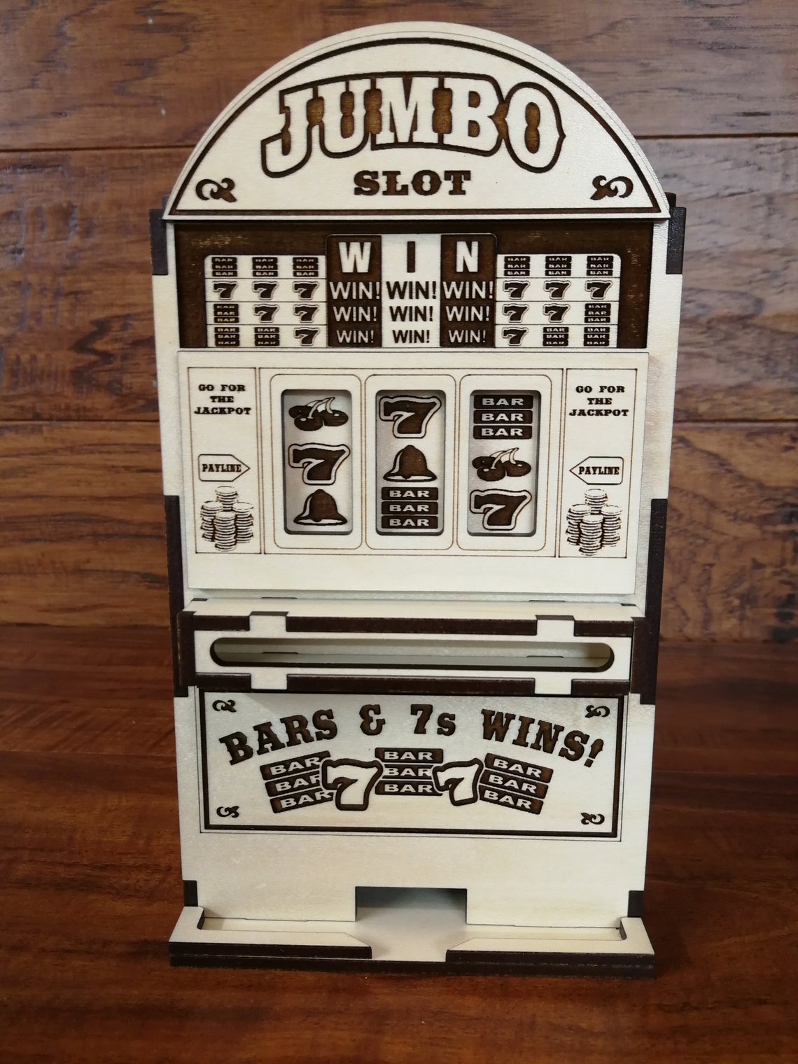 Slot Machine Box Svg Ai Laser Cut Files INSTANT DOWNLOAD - Etsy