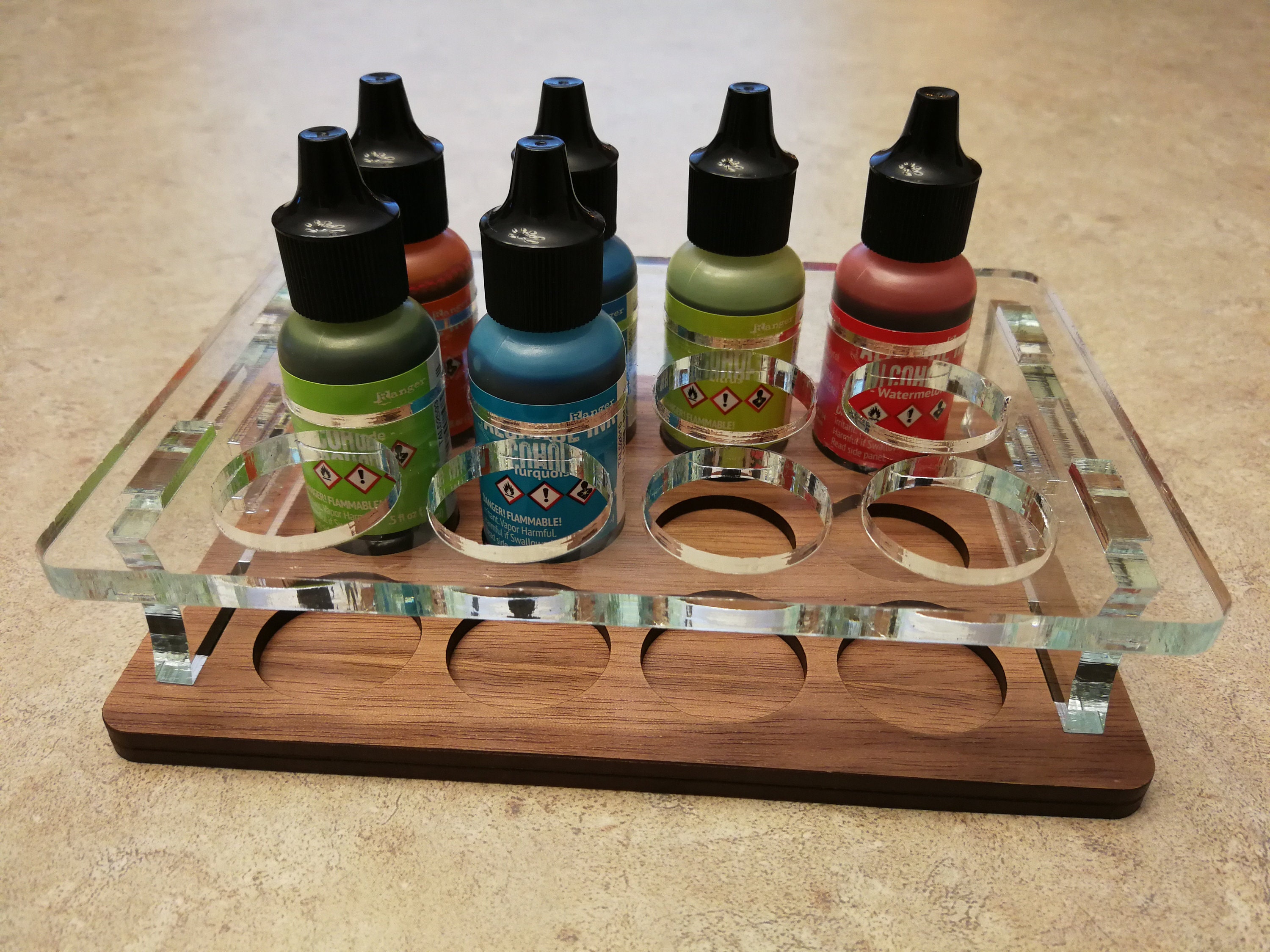 Alcohol Ink Holder SVG Ai Laser Cut Files INSTANT | Etsy