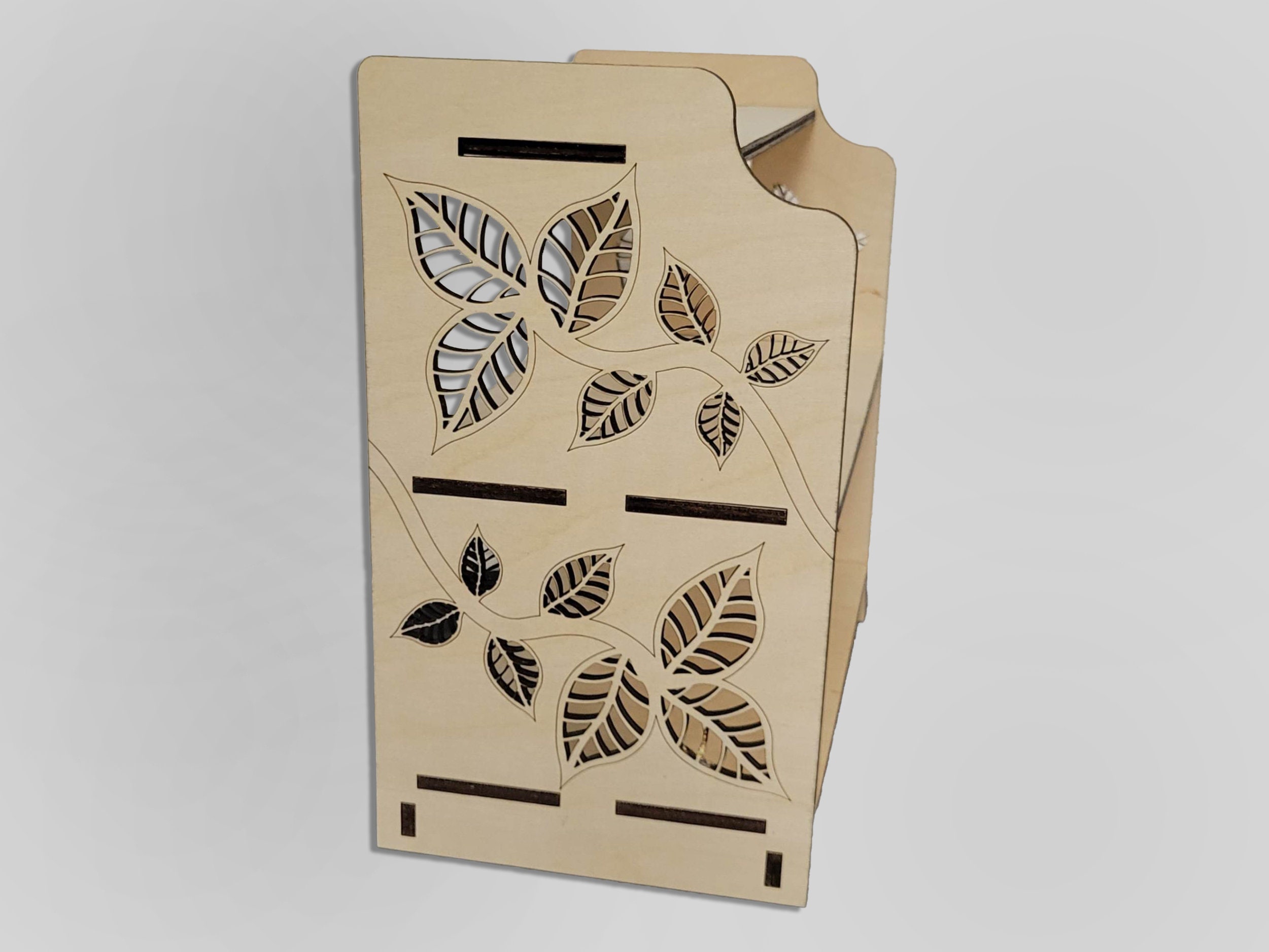 Decorative Shelf With Leaves SVG Ai Laser Cut Files - Etsy