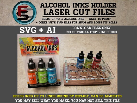 Alcohol Ink Holder SVG Ai Laser Cut Files INSTANT - Etsy