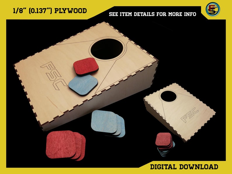 Cornhole Set SVG Ai Laser Cut Files INSTANT DOWNLOAD - Etsy