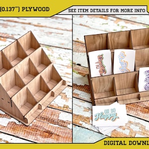 Sticker Stand SVG + Ai Laser Cut Files -- INSTANT DOWNLOAD - Etsy