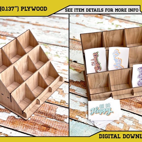 Sticker Storage Display Stand SVG Files Laser Cut Files - Etsy