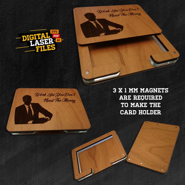 Laser Cut Wood Wallet File - Etsy