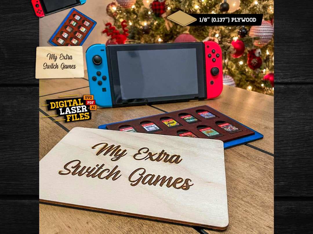 Switch Game Storage SVG + Ai Laser Cut Files -- INSTANT DOWNLOAD - Etsy