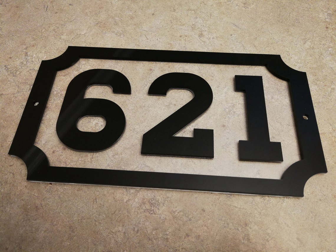 House Address Sign Svg Ai Laser Cut Files INSTANT - Etsy