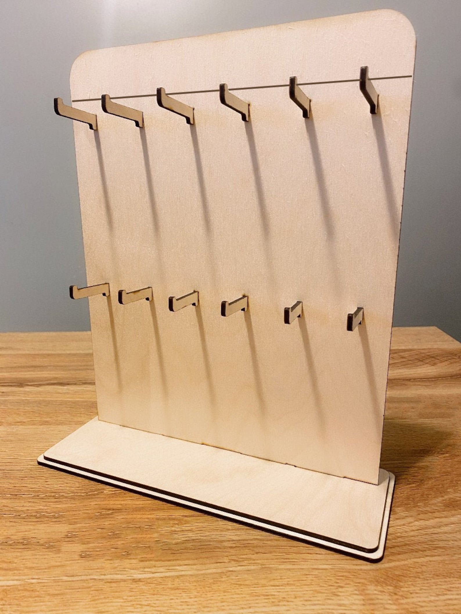 Double Keychain Stand SVG Ai Laser Cut Files INSTANT | Etsy