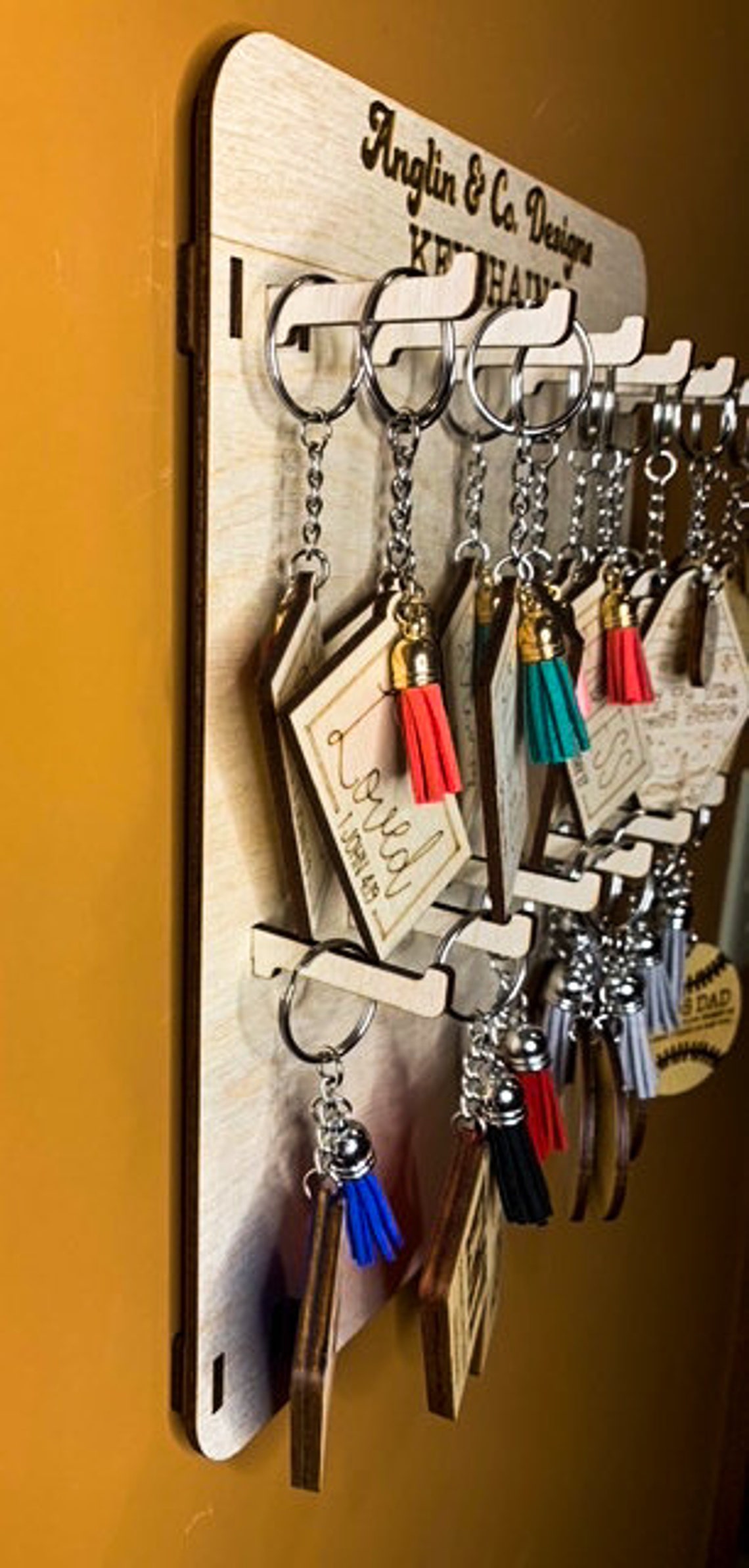 Large Wall Hanging Keychain Display SVG Ai Laser Cut Files - Etsy