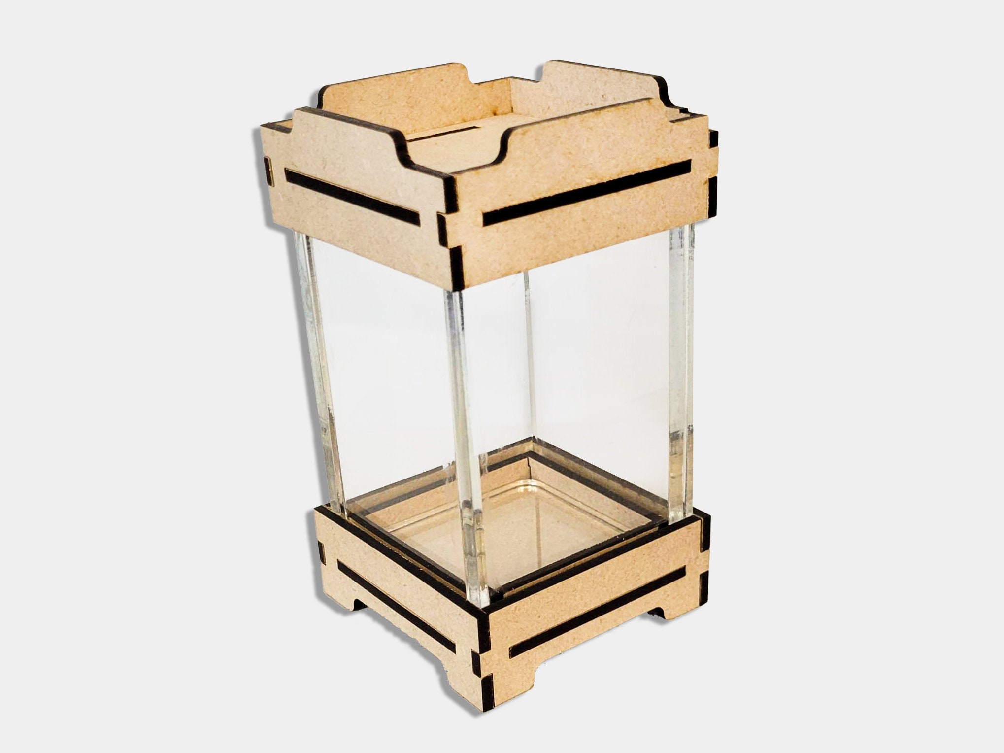 Small Stackable Display Case SVG Ai Laser Cut Files - Etsy