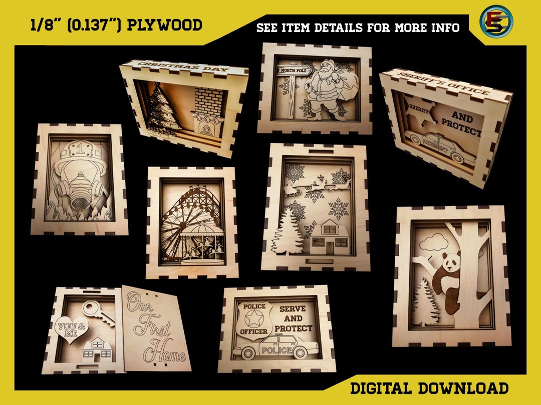 Box Set Number One SVG Ai Laser Cut Files INSTANT - Etsy