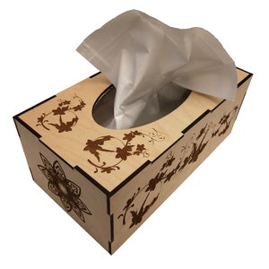 Tissue Box Cover SVG + Ai Laser Cut Files -- INSTANT DOWNLOAD - Etsy UK