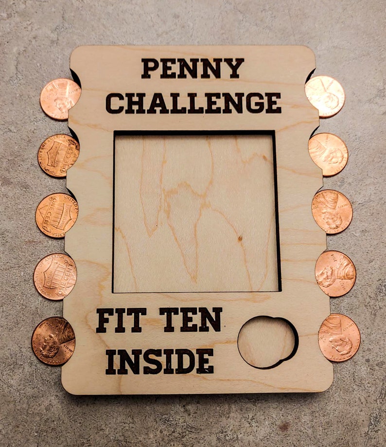 Penny Challenge Puzzle SVG Ai Laser Cut Files INSTANT - Etsy