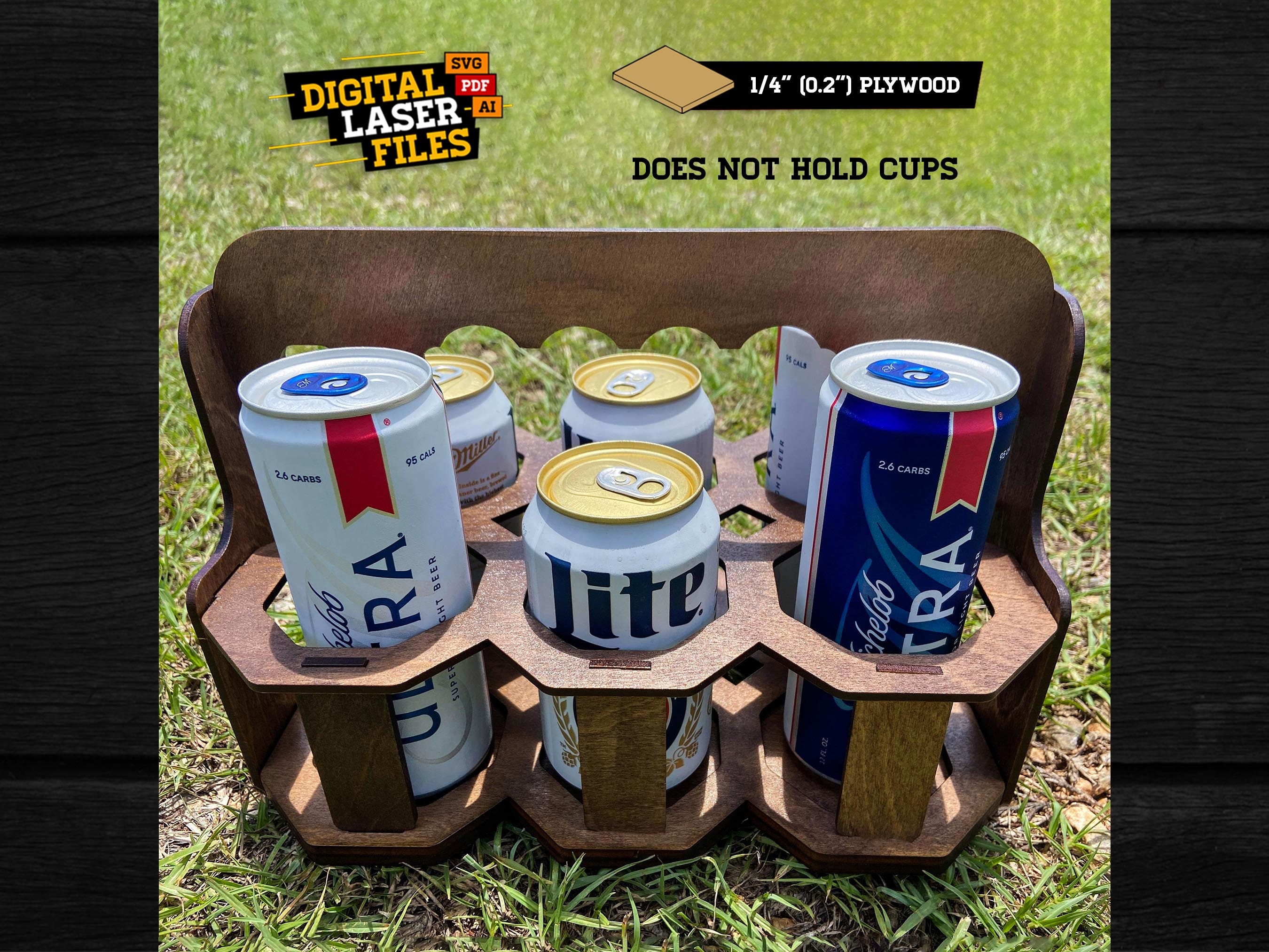 Heavy Duty Six Pack SVG + Ai Laser Cut Files -- INSTANT DOWNLOAD - Etsy
