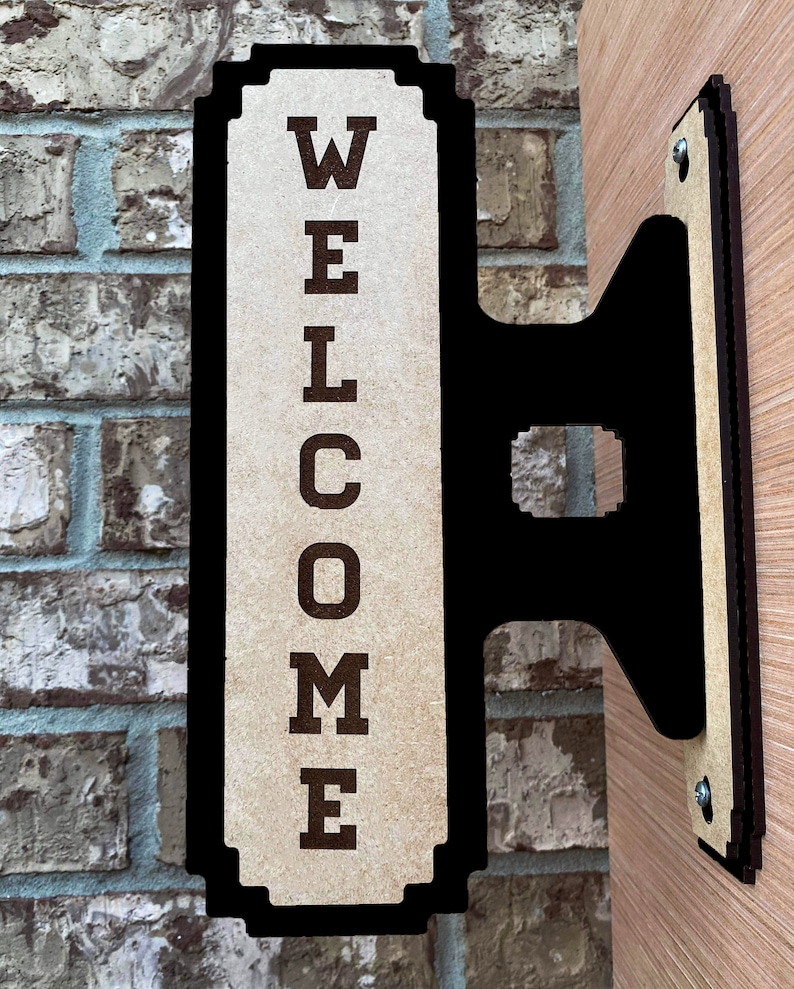 Wall Sign One Sheet Version SVG Ai Laser Cut Files - Etsy