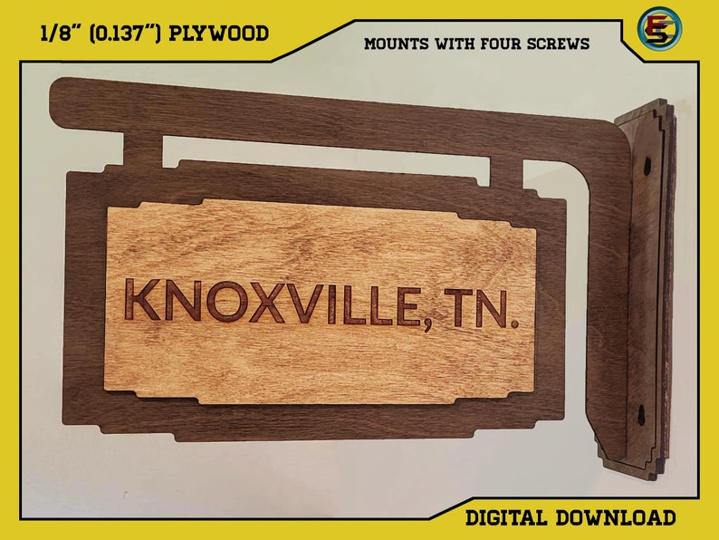 Hanging Sign SVG Ai Laser Cut Files INSTANT DOWNLOAD - Etsy