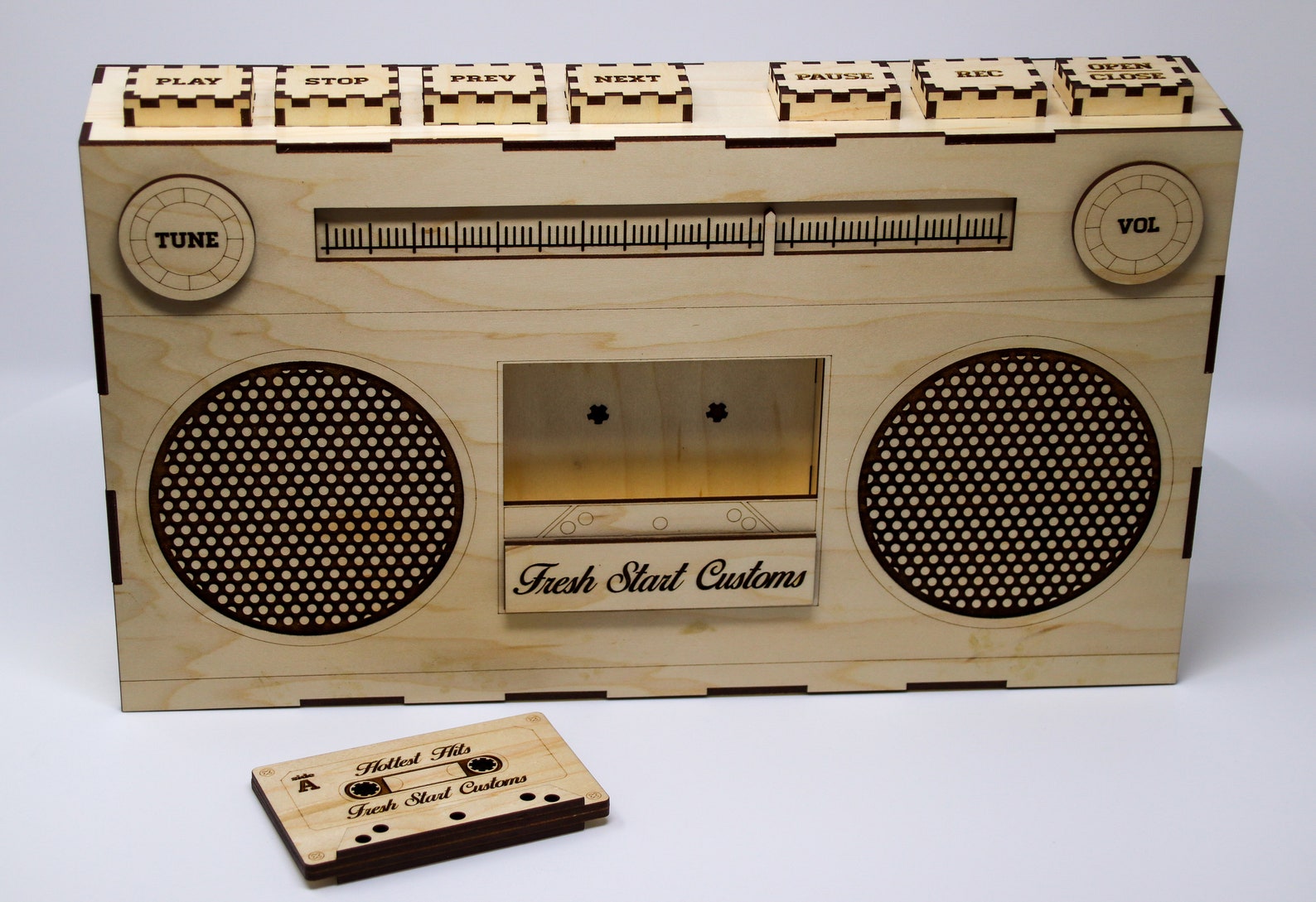 Boombox SVG + Ai Laser Cut Files -- INSTANT DOWNLOAD - Etsy