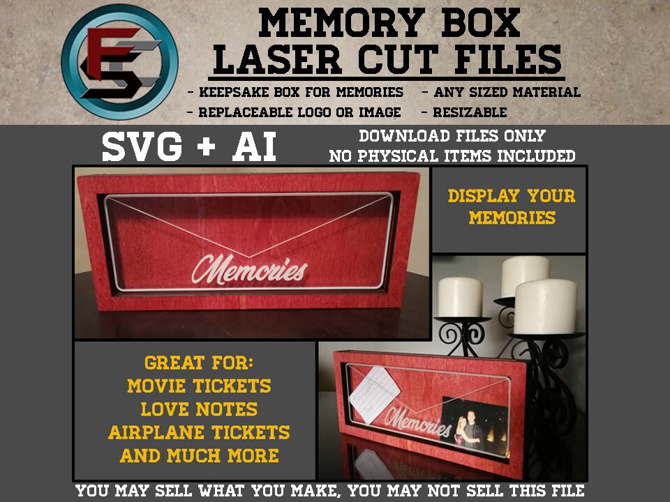 Memory Box SVG Ai Laser Cut Files INSTANT DOWNLOAD - Etsy Australia