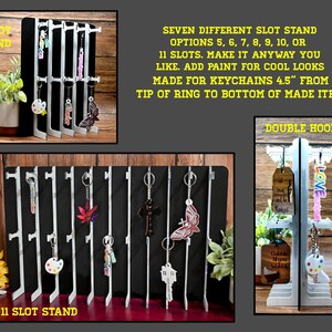 Collapsible Slot Keychain Stands SVG + Ai Laser Cut Files -- INSTANT ...