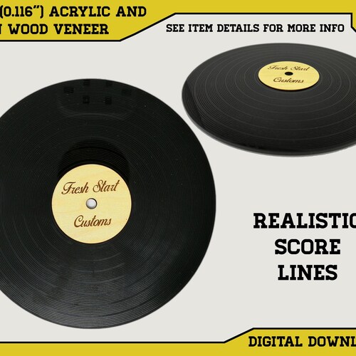 Vinyl Record SVG Ai Laser Cut Files INSTANT DOWNLOAD - Etsy Canada