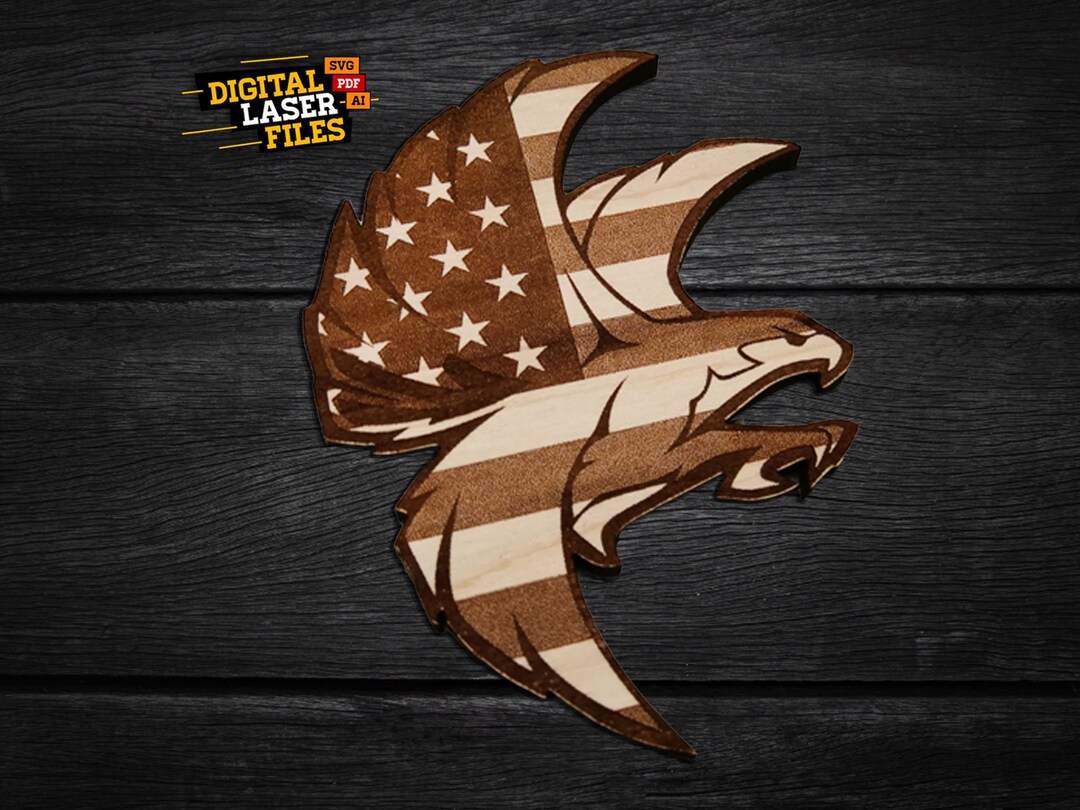 Winged Justice SVG + Ai Laser Cut Files -- INSTANT DOWNLOAD - Etsy