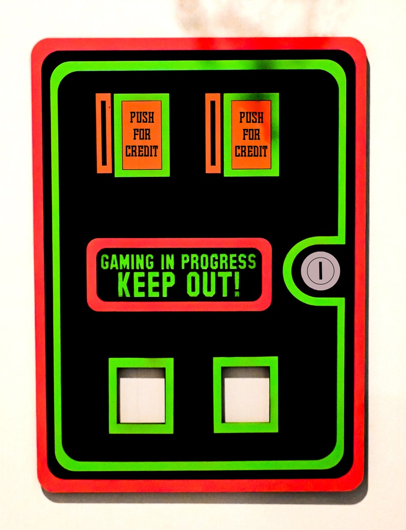 Arcade Game Plate SVG Ai Laser Cut Files INSTANT DOWNLOAD - Etsy